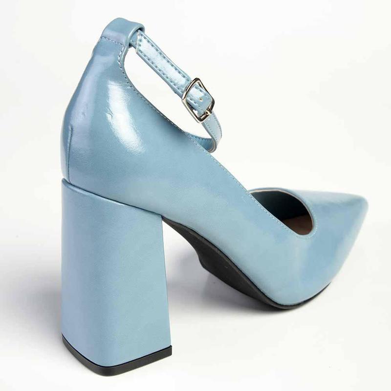 Madison India Block Heel - Blue – Madison Heart of New York