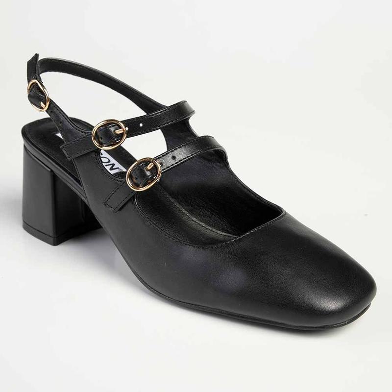 Madison Ivanna Block Heel - Black – Madison Heart of New York