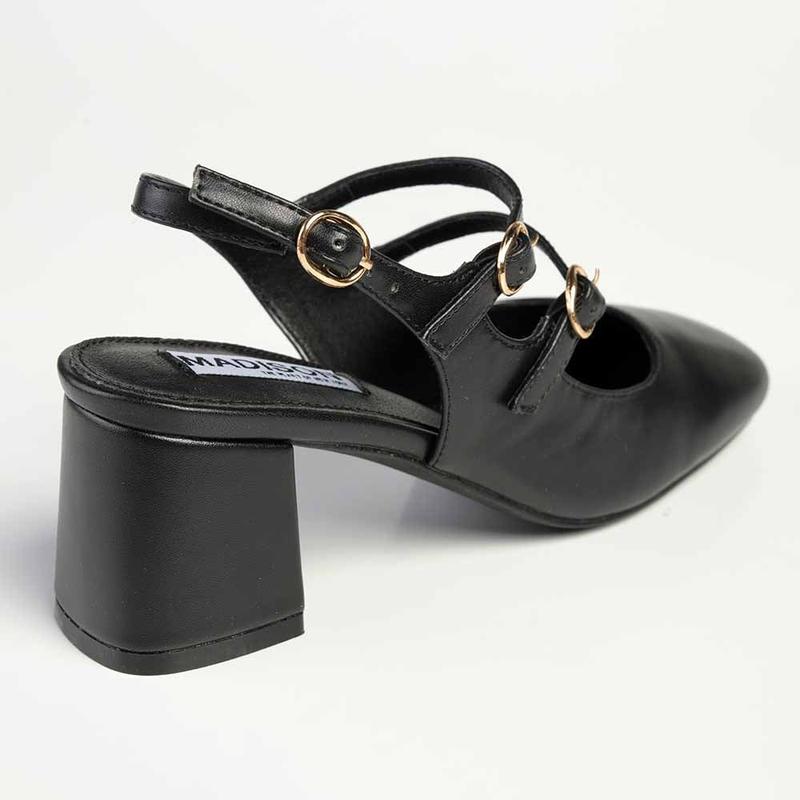 Madison Ivanna Block Heel - Black – Madison Heart of New York