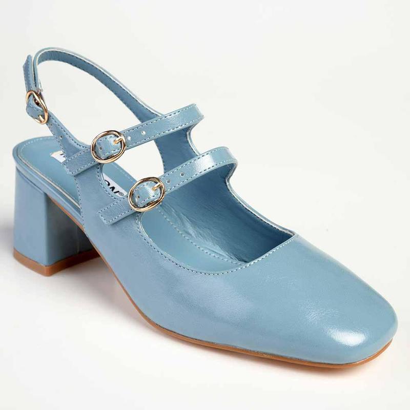 Madison Ivanna Block Heel - Blue – Madison Heart of New York