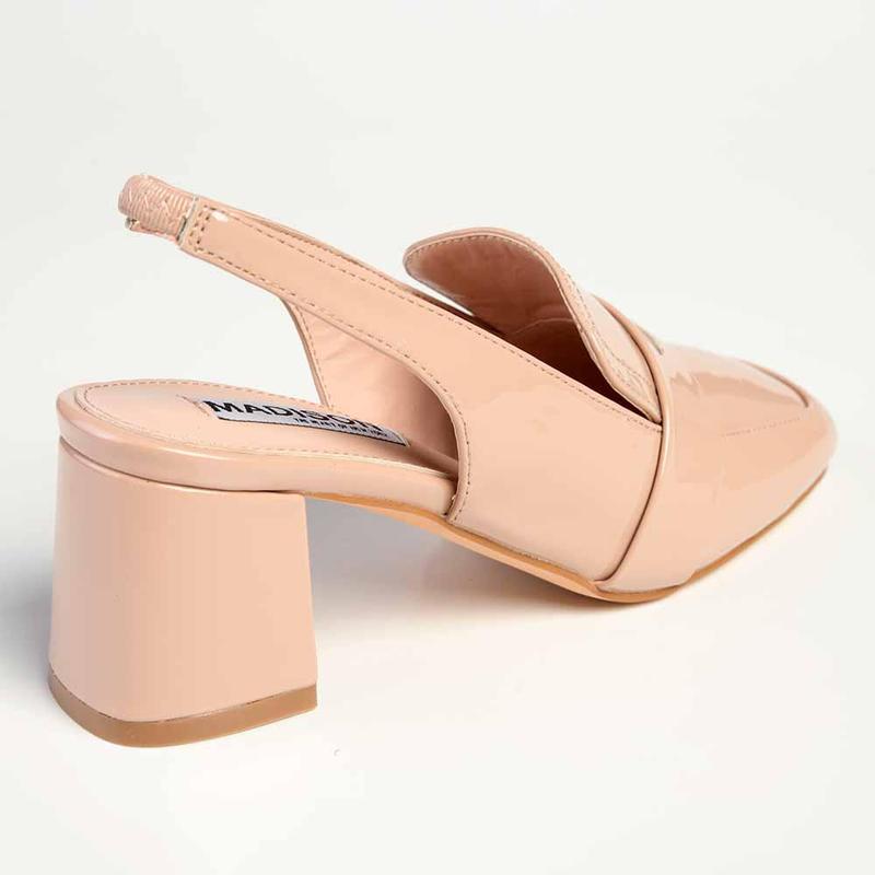 Madison Ivory Block Heel - Nude – Madison Heart of New York