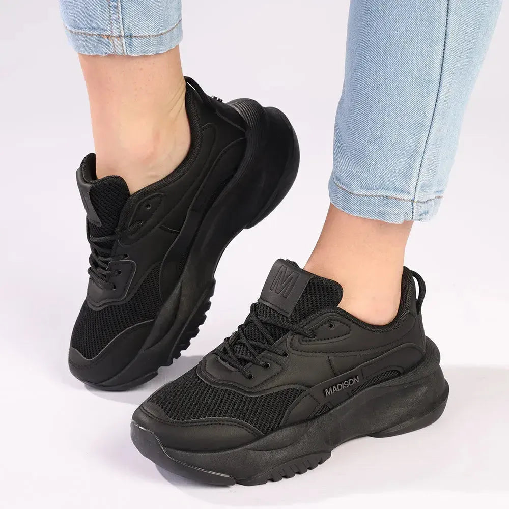 Madison Kim Sneaker - Black Mono – Madison Heart of New York