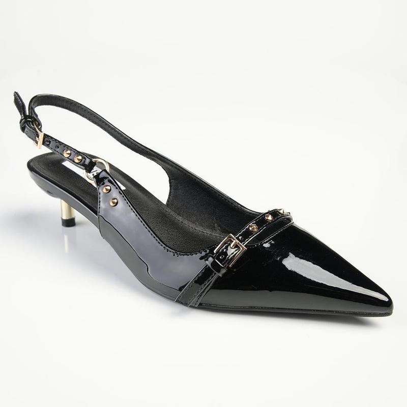 Madison Lexi Kitten Heel - Black – Madison Heart of New York