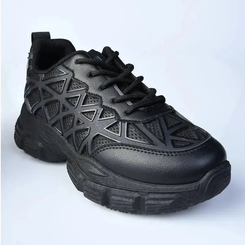 Madison Webster Chunky Sneaker - Black Mono – Madison Heart of New York